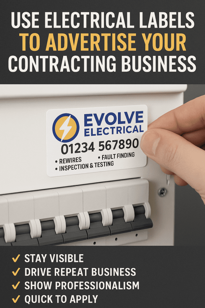 Electrical Advertising Labels to promote your brand and service
