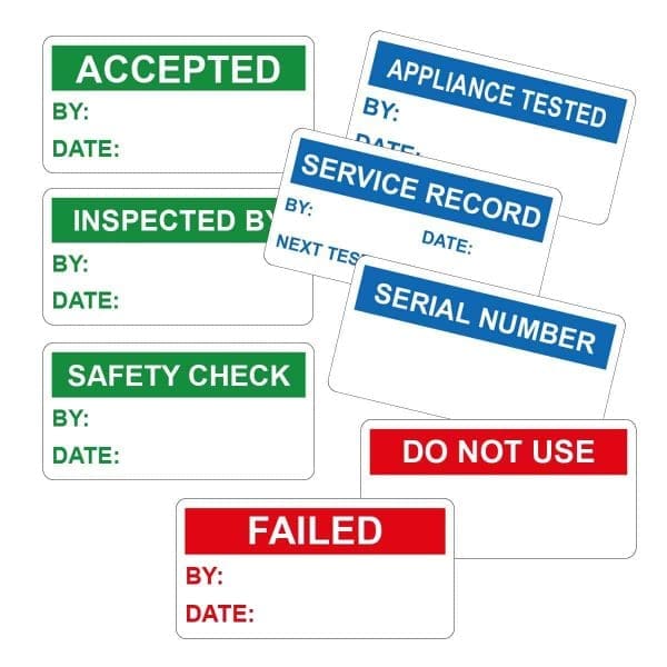 Test and Inspection Labels - Next Day Delivery on 1000's of Labels