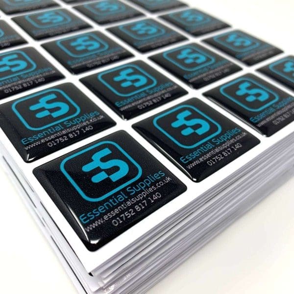 Square Domed Stickers Full Colour Print - The Label People