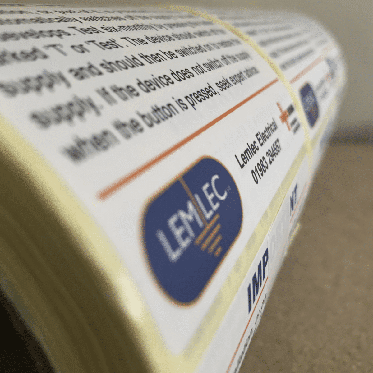 Full Colour RCD Test Labels Custom Design - The Label People